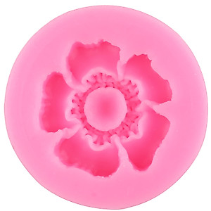 RFGHAC Chrysanthemum Flower Silicone Molds Sunflower Fondant Molds Cherry Blossoms Plum Blossoms Molds For Cake Decorating Cupcake Topper Candy Chocolate Gum Paste Set Of 8