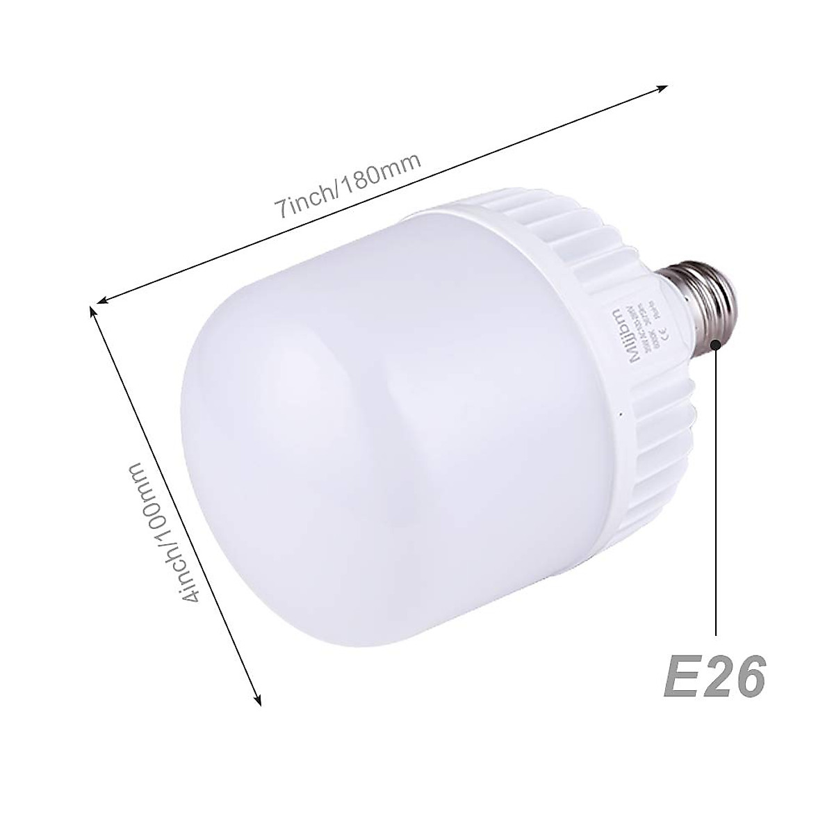 VELNEX 250W-300W Equivalent LED Bulb, Daylight Bulb 5000K 35Watt Commercial Retrofit LED, Super Bright 3500Lumen Garage Light, E26 Base Light Bulb for Warehouse,Area,Basement, Home Light, 2Pack