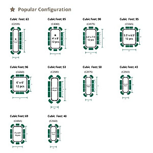 Vego garden Raised Garden Bed Kit, 32" Tall 10 in 1 Modular Raised Garden Beds Kit, Metal Planter Box for Vegetables, Flowers, Herbs, Pearl White