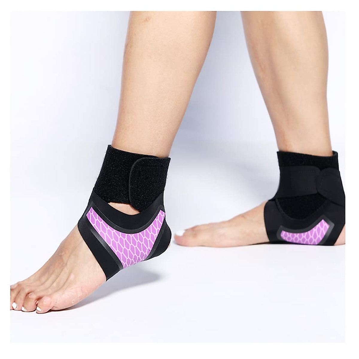 Nipogear Ankle Brace,A Pair Ankle Braces for men/women for Injury Recovery, Joint Pain and More.Ankle Support Brace,Achilles Tendon Support,Eases Swelling. (Purple,L)