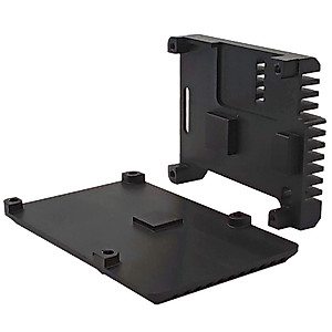 Raspberry Pi 3 Model B+ Aluminum Case Metal Shell Black Enclosure Compatible with Raspberry Pi 3 Model B