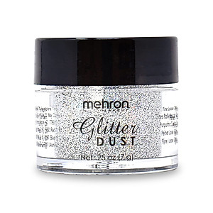 Mehron Makeup GlitterDust (.25 oz) (Holographic Silver)