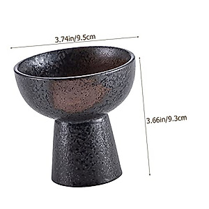 OKUMEYR Parfait Bowl Ceramic Ice Cream Bowl s Sundae Cups Stemmed Cocktail Glasses Decorative Wine Glasses Mini Wine Glasses Mini Dessert Cup Ceramic Bowl Trifle Dish Cake Bowl Tall Feet