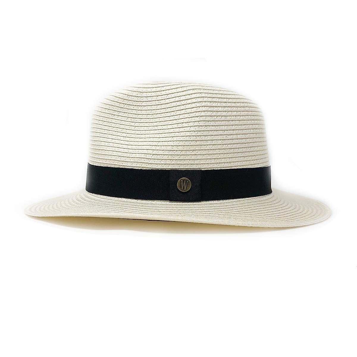Wallaroo Hat Company Men’s Palm Beach Fedora – UPF 50+ Sun Protection, Packable Design and Adjustable Sizing – Stylish Sun-Smart Hat for Everyday Adventures and Travel (Medium/Large, Ivory)