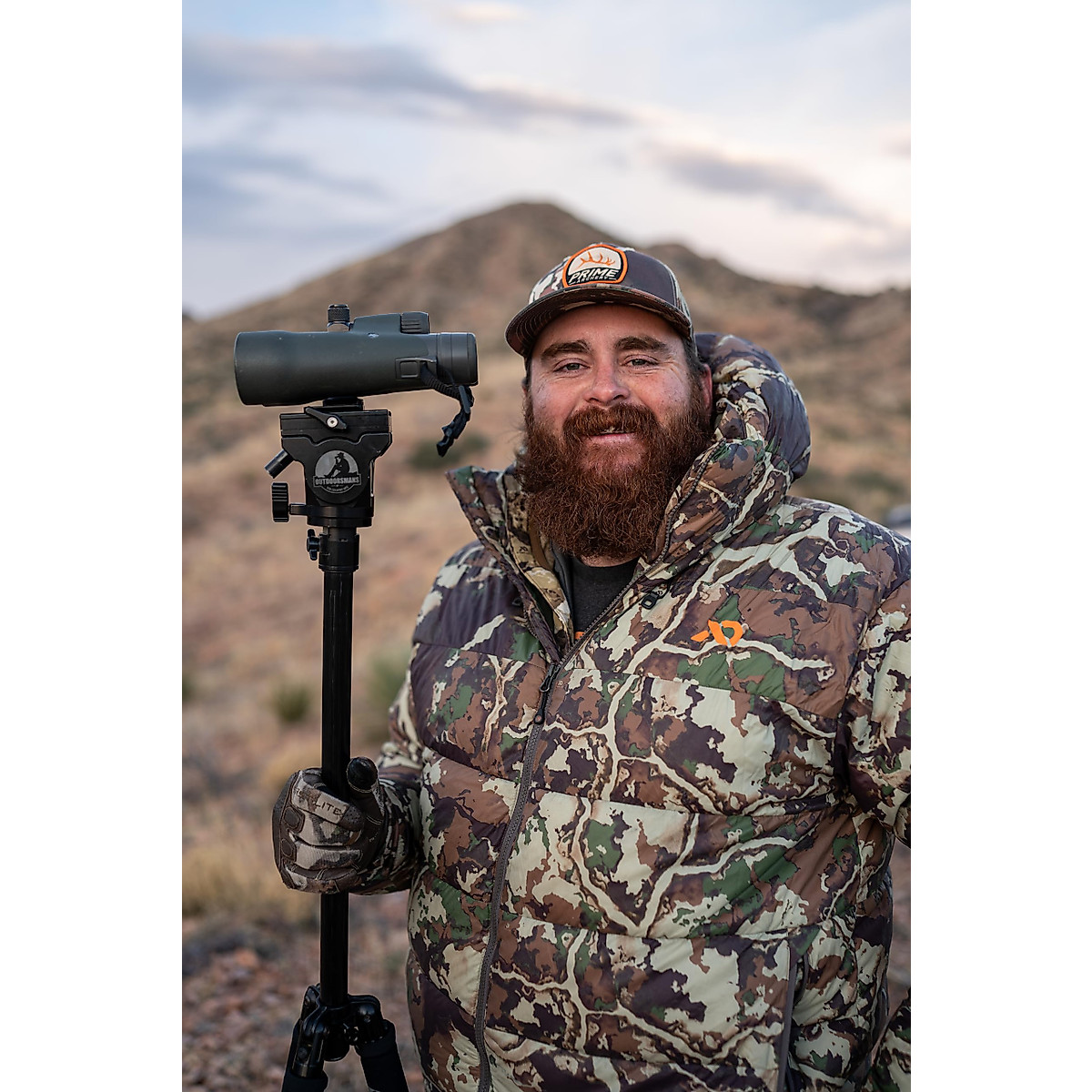 First Lite Men's Chamberlin Down Jacket - Warm Down Insulated Camo Hunting Puffy - First Lite Fusion - Large