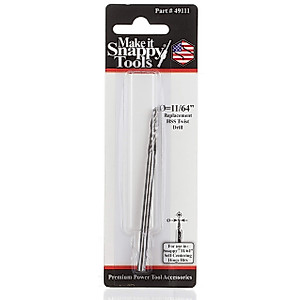Make it Snappy Tools Replacement HSS Drill for 11/64 Inch Self-Centering Hinge Bit #49111