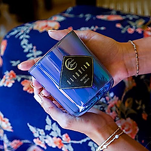 Auric Moon | Golden Oud + Juniper Scented Luxury Soy Coconut Candle for Women | Slow 70+ Hour Burn | Wood Crackling Wicks | 12 Oz Premium Glass | Hand-Poured in California