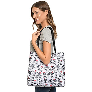 Disney Tote Travel Bag Mickey and Minnie Mouse Print (Mickey and Minnie)