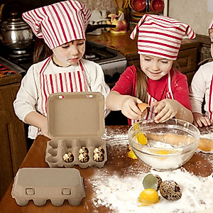 60 Pieces Quail Egg Cartons Paper Pulp Egg Basket 3 x 4 Square Dozen Egg Crates Blank Cardboard Quail Egg Holder Container Reusable Egg Storage Tray for Home Family Kitchen Refrigerator Farmhouse