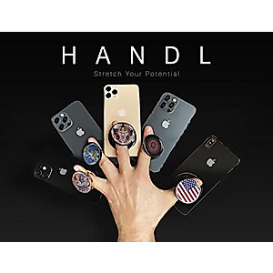 HANDL New York: Paint Swirls - Handl Benjamin Collection - Phone Grip and Stand for Smartphone