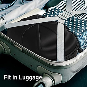 AUKURA Hat case for baseball caps, Hard hat organizer, Hat holder for Traveling & Home Storage, with handle and shoulder strap, smash-proof, dust-proof hat protector