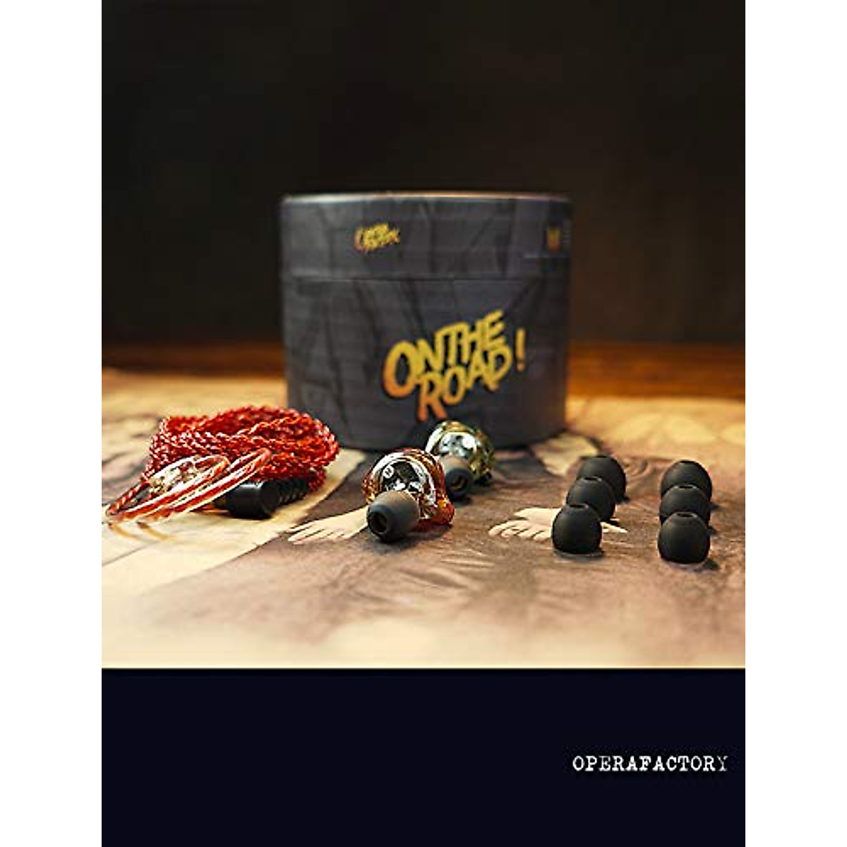 Better Whizzer OM1 in Ear Headphones, Noise-Isolating in Ear Monitors,Hi-Fidelity Stage Earphones,Wired Headset Tri-Frequency Alignment with 2 Pin Detachable Cable Natural Sound Earbuds