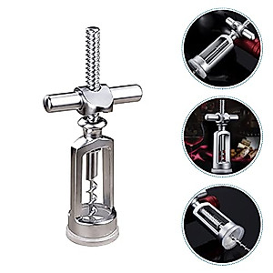 BESTonZON Opener Restaurant Wing Cork Opening Corkscrews Multifunctional Screw Beer Remover Serving Winged Gadget Waiters Alloy and Party Duty Bottle for Bar Cap Heavy Corkscrew: