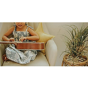 Velvet Pillows - Star Pillow Decorative for Bed - Pillow Bed for Kids - Cute Pillows for Bedroom - Fun Throw Pillows - Star Plush (Medium 15" x 15", Mustard Star) (Mustard Star)