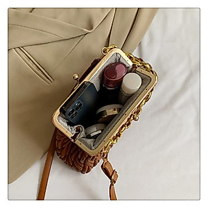 Evening Clutch Bag Formal Party Clutch Purses for Women Wedding Evening Purses Crossbody Shoulder Clutch Bag, White