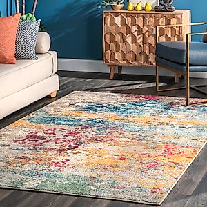nuLOOM Monet Modern Abstract Area Rug, 9x12, Multi