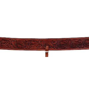 CHALLENGER Horse Western Leather Tooled Back Rear Cinch Flank Girth w/Off Billets 9760A