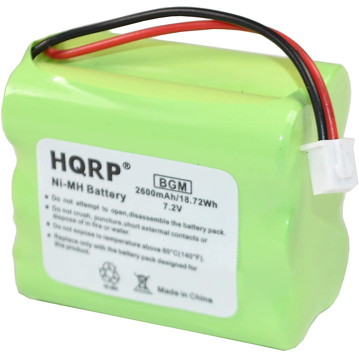 HQRP Backup Battery Compatible with 2gig BATT1X BATT2X BATT1 GC2 2GIG-CNTRL2 2GIG-CP2 GCKIT311 Go Control Panel Security System Alarm 6MR2600AAY4Z 10-000009-001 10-000013-001 Linear PERS-4200