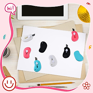 48 Pcs Mini Retractable Utility Knife Cute Style Box Cutter Back to School Supplies Portable Utility Pocket Knife Opener Letter Openers for Students Office School Class Stationery DIY Crafts