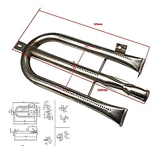 Yantan Gas Tube Durable Steel BBQ Grills U Shaped