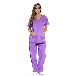 Just Love Women's Purple Scrub Set - Medium,Purple,Medium