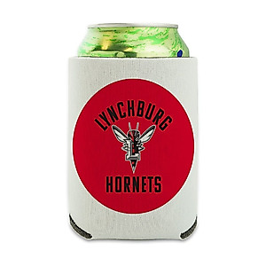 University of Lynchburg Hornets Logo Can Cooler - Drink Sleeve Hugger Collapsible Insulator - Beverage Insulated Holder
