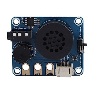 Speaker Module Expansion Board,Speaker Module Expansion Board for Micro: bit NS8002 Chip Compatible for 3.3V/5V Arduino Boards,Supports for Arduino Development Board