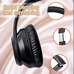 Olyre Active Noise Cancelling Headphones Wireless Over Ear Bluetooth Headset with Mic, 30H Playtime Stereo Earphones with Soft Protein Earmuffs for Travel Home Office Tablet PC