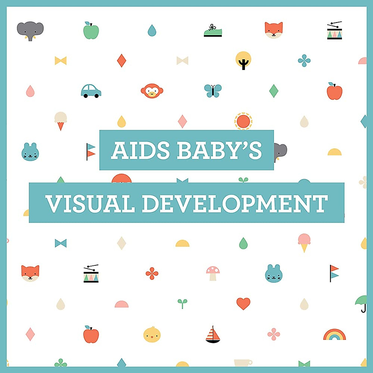 Petit Collage Tummy Time Peekaboo, Multicolor