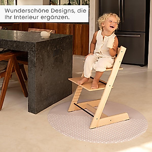 Toddlekind Splat Mat, Premium Quality 41-inch Multifunctional Mat for Babies/Toddlers, Non-Toxic, Spotted-Clay (Beige)