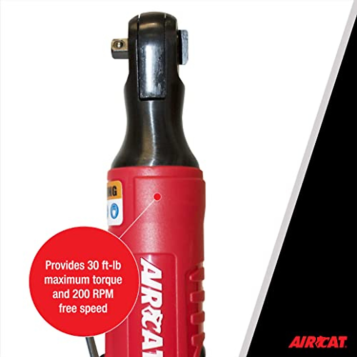 AIRCAT Pneumatic Tools 804: 1/4-Inch Ratchet 280 RPM, 30 ft-lbs Maximum Torque