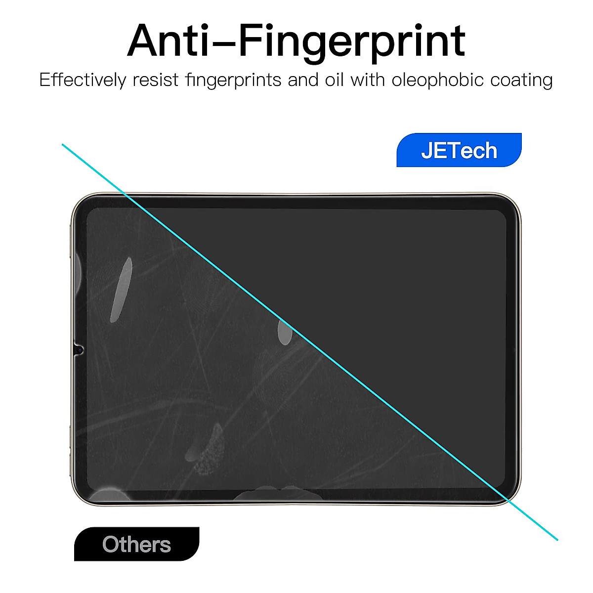 JETech Privacy Screen Protector for iPad mini (A17 Pro, 2024 Model, 7th Generation) / mini 6 (2021 Model, 6th Generation), 8.3-Inch, Anti-Spy Tempered Glass Film