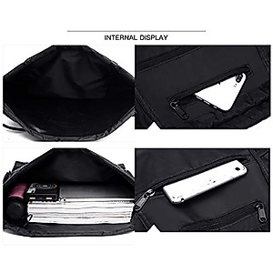 STAY GENT Drawstring Basketball Backpack for Boys, Foldable Soccer Backpack Gym Bag Sackpack Sports Sack with Detachable Ball Mesh Bag for Volleyball Baseball Yoga, Black