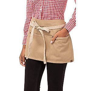 Chef Works Unisex Austin Waist Apron, Natural, One Size