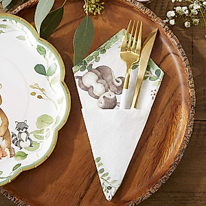 Kate Aspen Woodland Baby Shower Decorative Paper Napkins, Thick Decorative Dinner Napkins, Luncheon Serveware, 2 ply, 30 Count (Pack of 1)