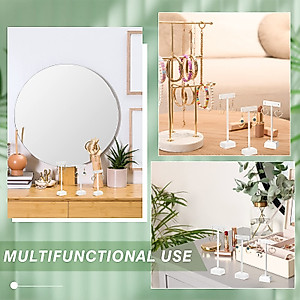 Marsui Earring Display Stands for Selling Set Wood T Bar Earrings Display Stand Holder for Jewelry Necklaces Bracelet Earrings Showroom Trade(White,12 Pcs)