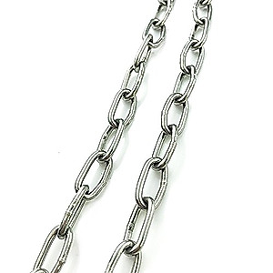 ebamaz Pet Bird Leash Parrot Foot Chain Stainless Steel 304 Anklet Ring (Model 15, 14.5mm)