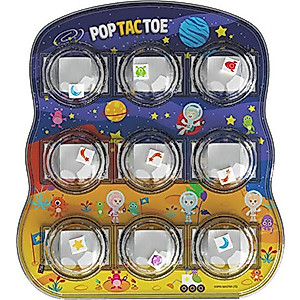 Spin Master Games Pop Tac Toe Popper Board Game, for Families and Kids Ages 3 and u