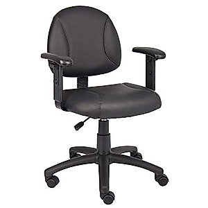 Boss Office Products Posture Task Chair with Adjustable Arms in Black