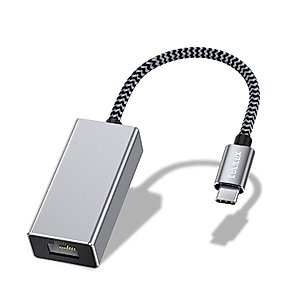 Cubilux USB C to Ethernet Adapter, USB C to RJ45 Gigabit Ethernet Connector, Thunderbolt 4/3 Network Dongle Compatible with Pixel 7a, Pixel Fold, Pixel Tablet, Samsung S22/S21/S20 Note 20/10