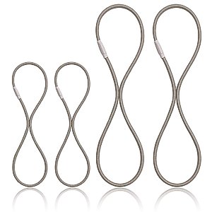 Boseen Universal Elastic Bands Replacement, Anti-Aging Rubber Ring for Microphone Shock Mount Holder Clamp Clip, Set of 4 (Gray)