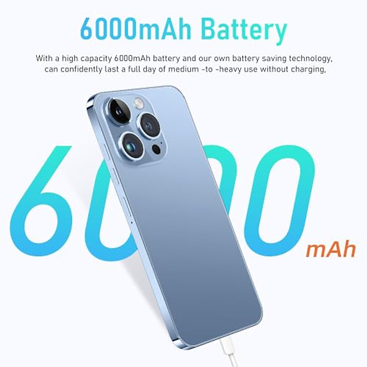 xixaomiro i14Pro Max 5G Cell Phone, Unlocked Android Smartphone, 8GB+512GB, 6.8'' FHD Display Screen, 13MP+48MP Camera, 6000mAh Battery, Dual Sim Card,1TB Expandable Storage (Black)