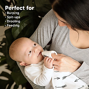 KeaBabies 8-Pack Baby Bandana Drool Bibs and 5-Pack Burp Cloths for Baby Boys and Girls - Stylish Unisex Bandana Bibs - Ultra Absorbent Burping Cloth - Super Absorbent Bandana Bibs