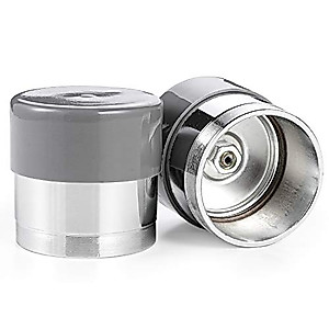 CZC AUTO 1.98 Inch Bearing Protectors with Protective Bras for Trailer Boat, Chromed, Pair