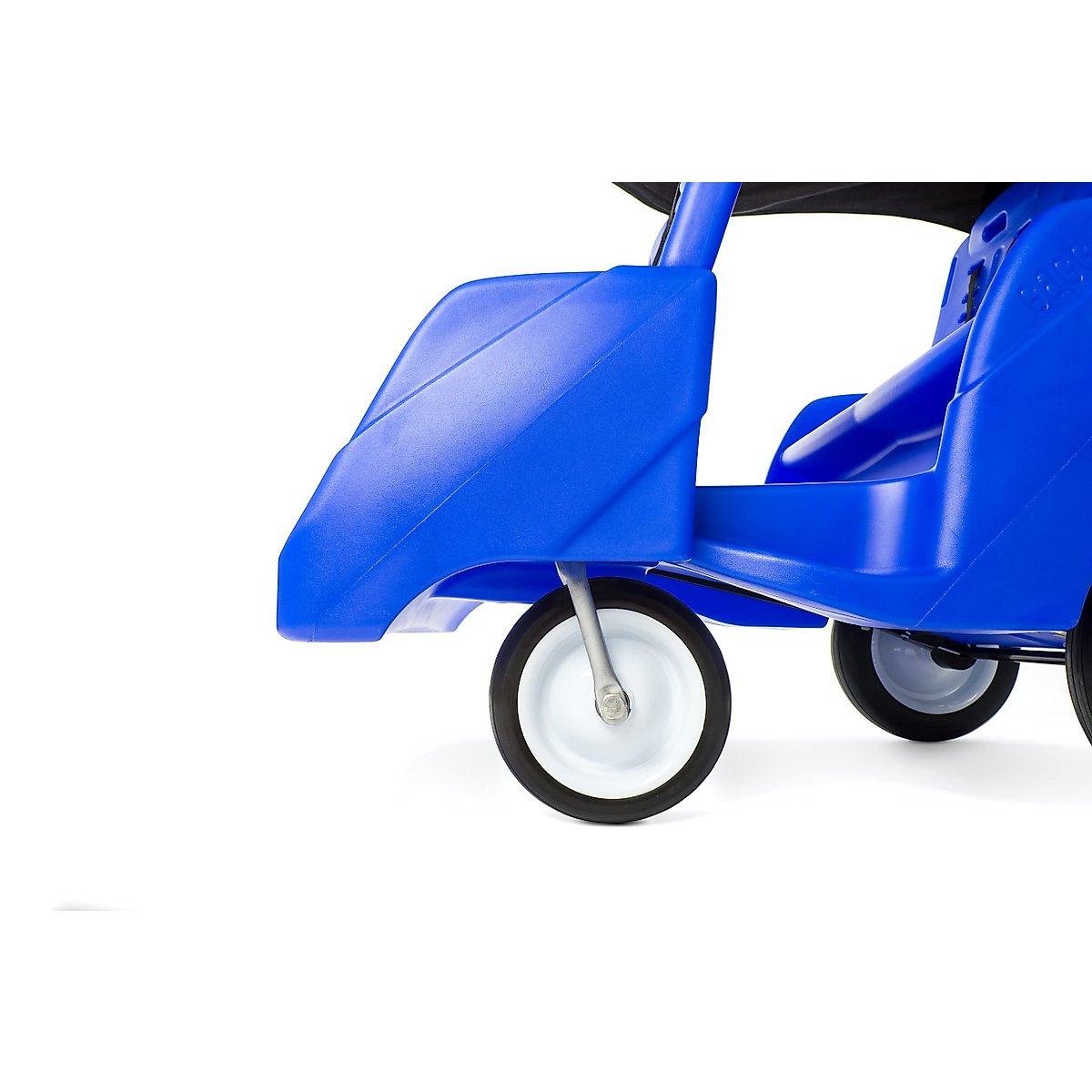 Gaggle by Foundations 4 Seat Buggy Stroller | 4-Seat Quad Stroller with 5-Point Harness for Added Safety | Multi-Child Stroller with Soft Stop Brake | Fits Through Standard Doorways | Blue