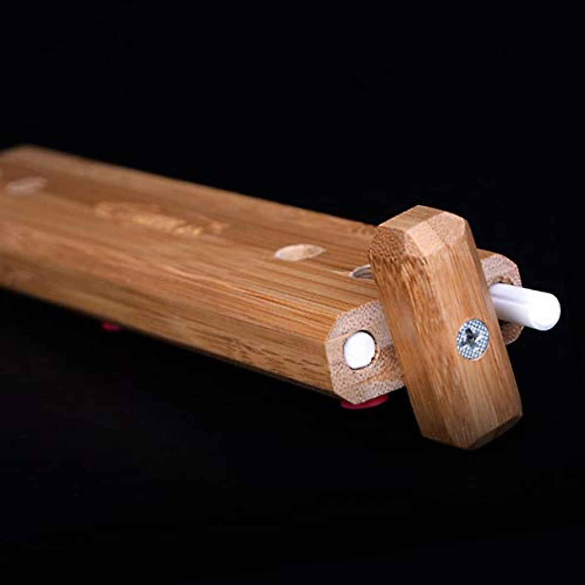 YuFanKits 4-Rod Ceramic Crock Stick Turn Box Sharpener Kitchen Whetstone Sharpening Tool, Fast and Effective Manual Sharpening Tool