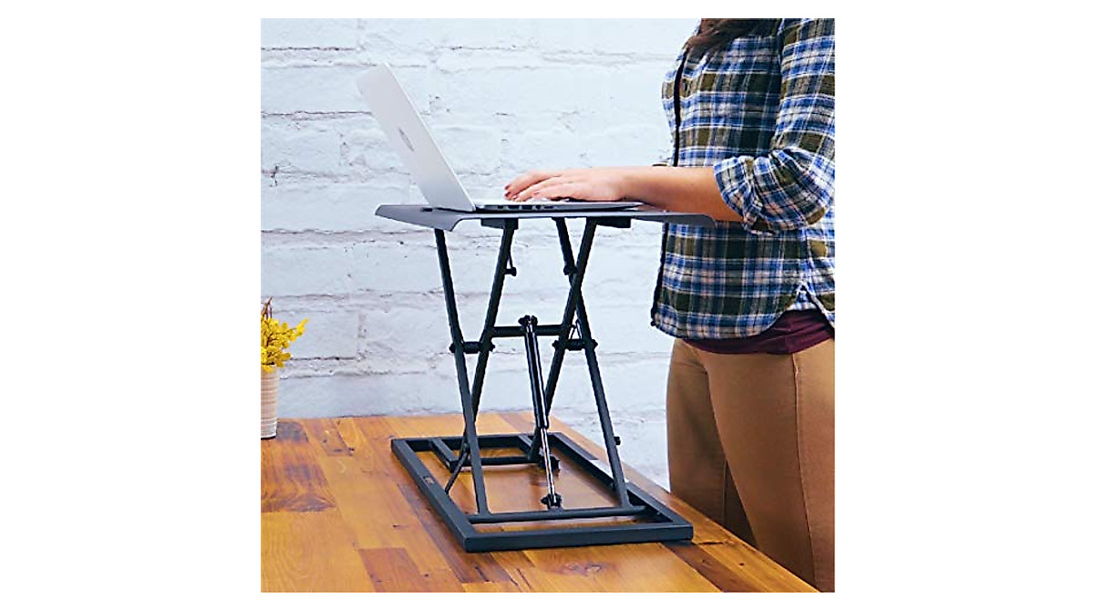 E3 Compact Sit-Stand Desk Converter by Uplift Desk | Portable & Adjustable
