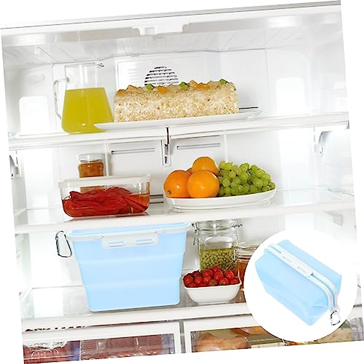 SOESFOUFU Food Compartment Storage Containers Fridge Food Packaging Pouch 1500ml