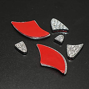 Jaronx Crystal Steering Wheel Bling Emblem Compatible with Toyota Camry Corolla RAV4 Highlander MARKX 2015-2020, Sparkly Emblem Overlay Diamond Decal Emblem Bling Accessories Compatible with Toyota