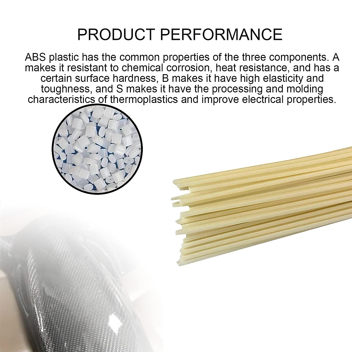 HRTX 11 lb ABS Plastic Welder Rods, Plastic Welding Rods, Double Strand Plastic Rods for Automotive Interior Panels, Battery Car/Motorcycle Shells, Long 39.37 in